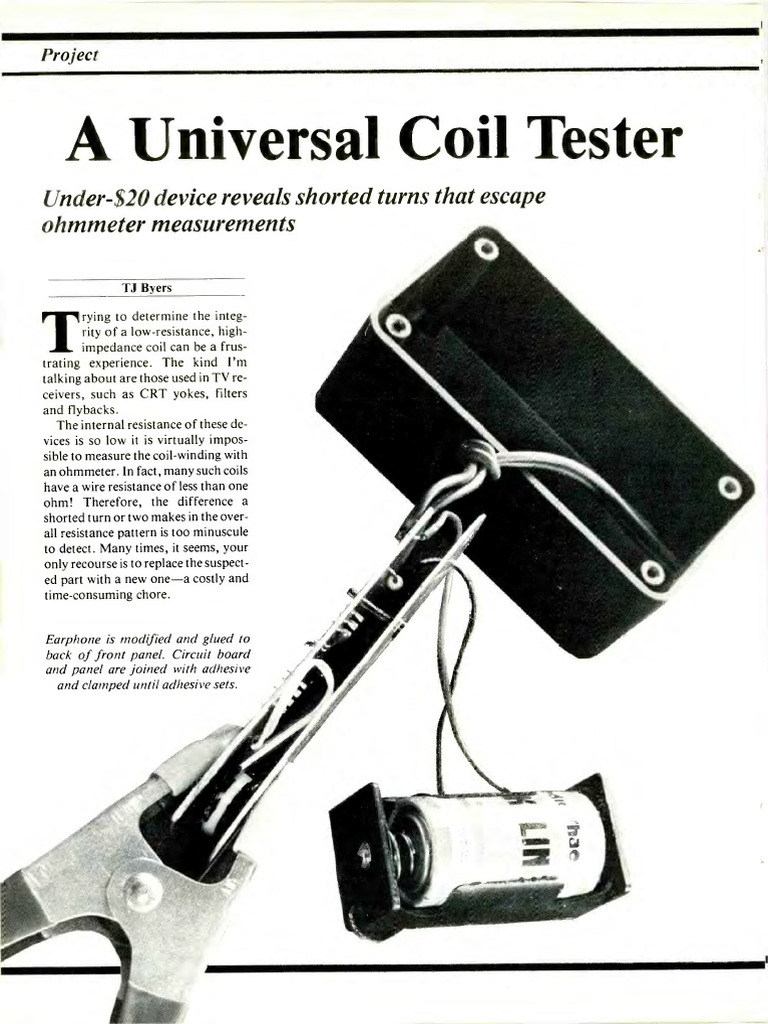 Universal Coil Tester Under $20 | PDF | Inductor | Electronic Oscillator