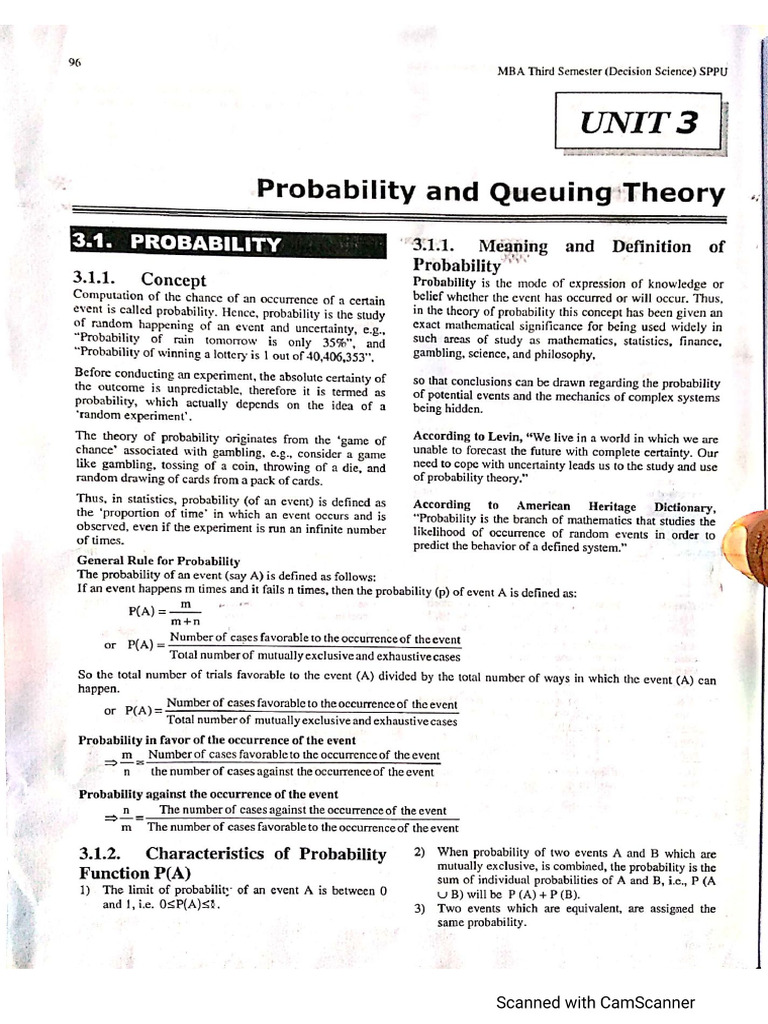 Dicision Science Sem 3 Unit 3 | PDF