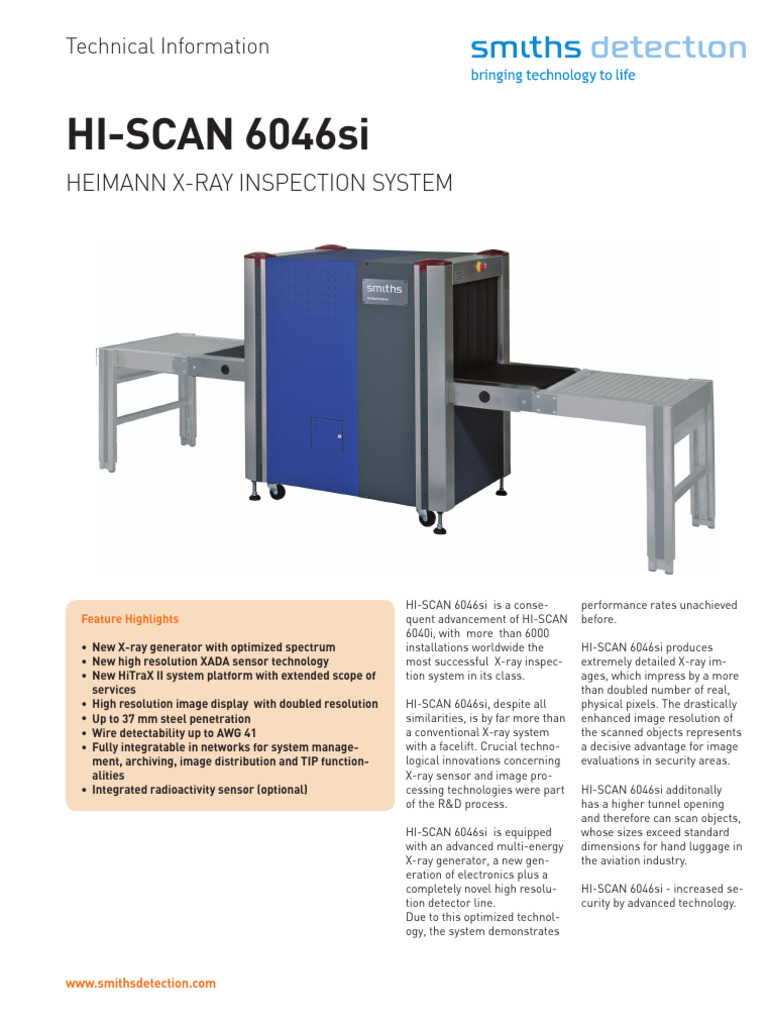 95588620-spec-6046si | PDF | Image Resolution | X Ray