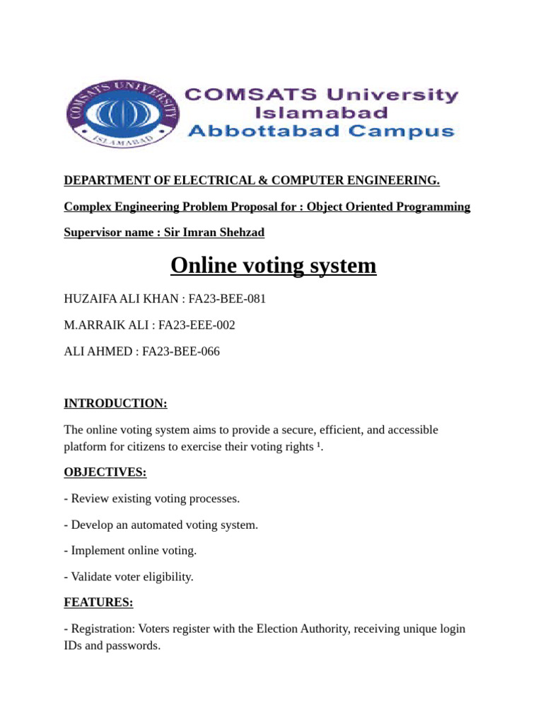Final Oop Proposal | PDF