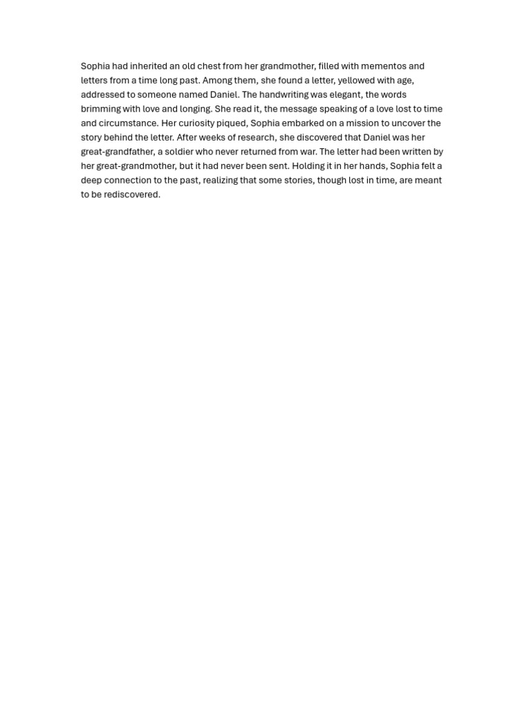 The Forgotten Letter | PDF