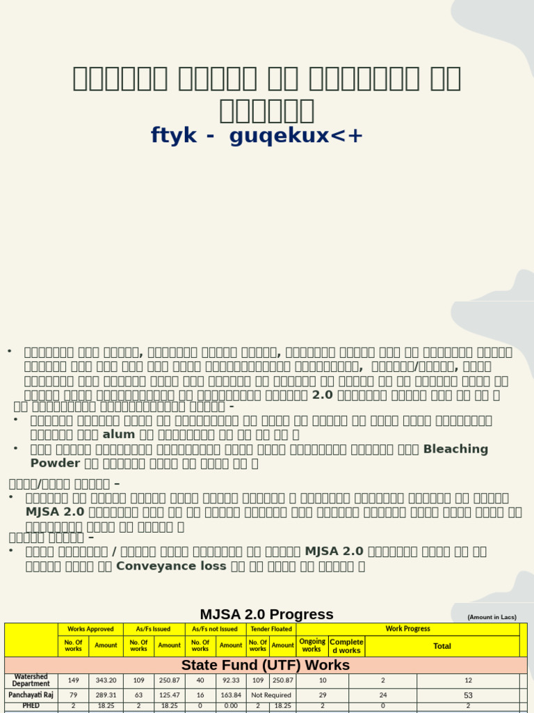 Mjsa Water Conservation | PDF