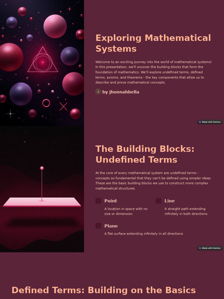 Exploring Mathematical Systems | PDF | Mathematical Proof | Mathematics