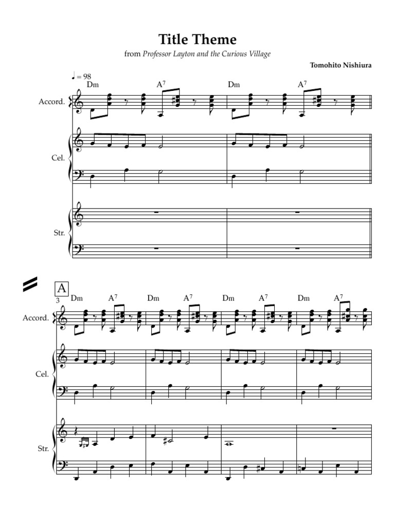PLCV - Title Theme - Full Score | PDF