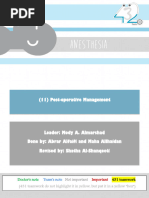 Pediatric PACU Discharge Guide | PDF | Anesthesia | Surgery
