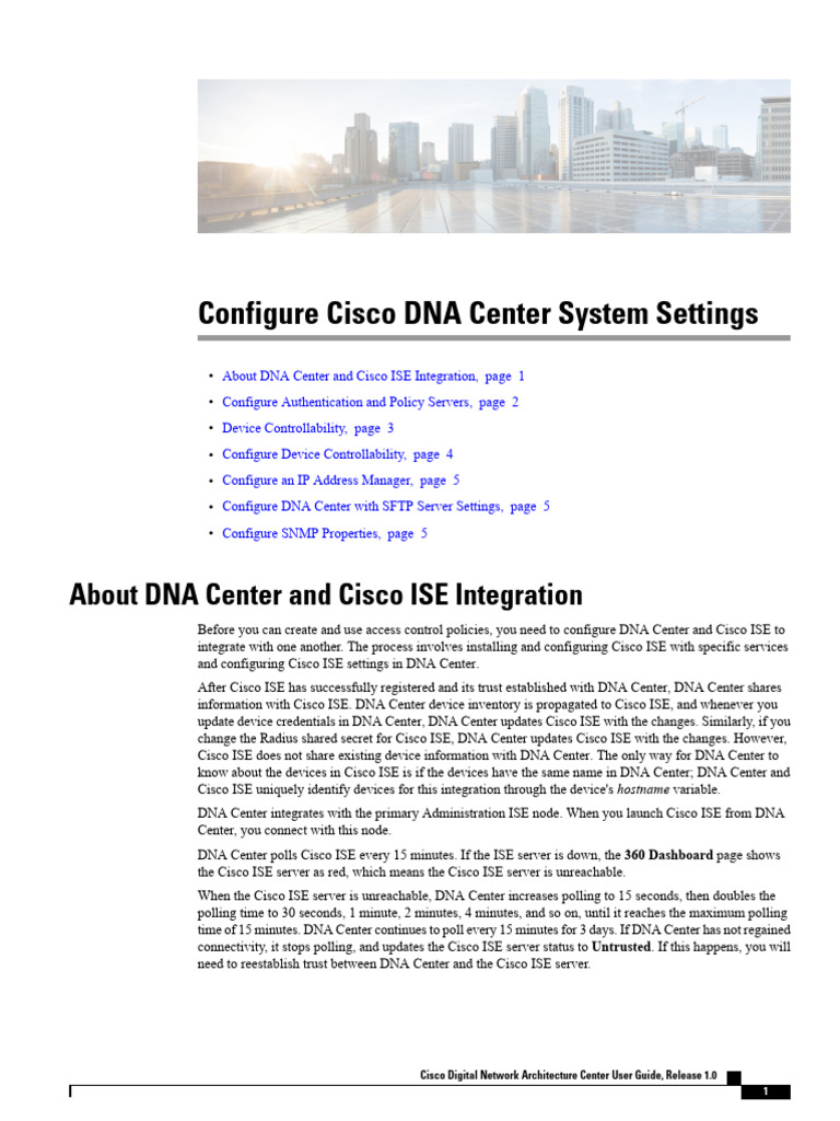 Configuracion Cisco DNA Center | PDF | Radius | Ip Address