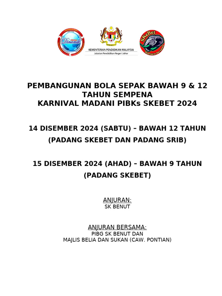 Format Pertandingan Bola Sepak - Docxterbaru | PDF