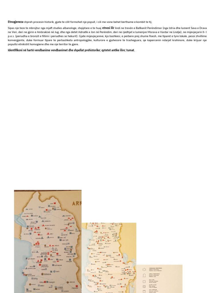 Etnogjeneza - Harta Ilire | PDF