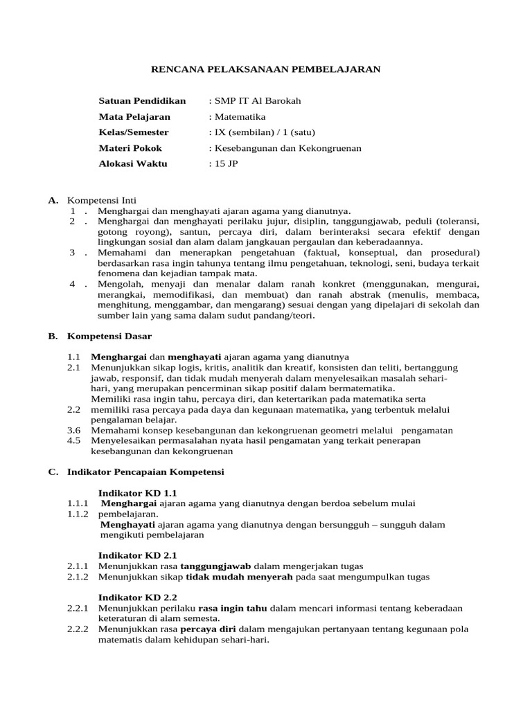 Kesebangunan Dan Kekongruenan | PDF