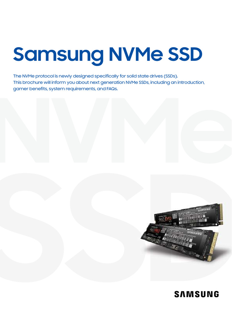 Samsung NVMe SSD Overview and Benefits | PDF | Solid State Drive ...