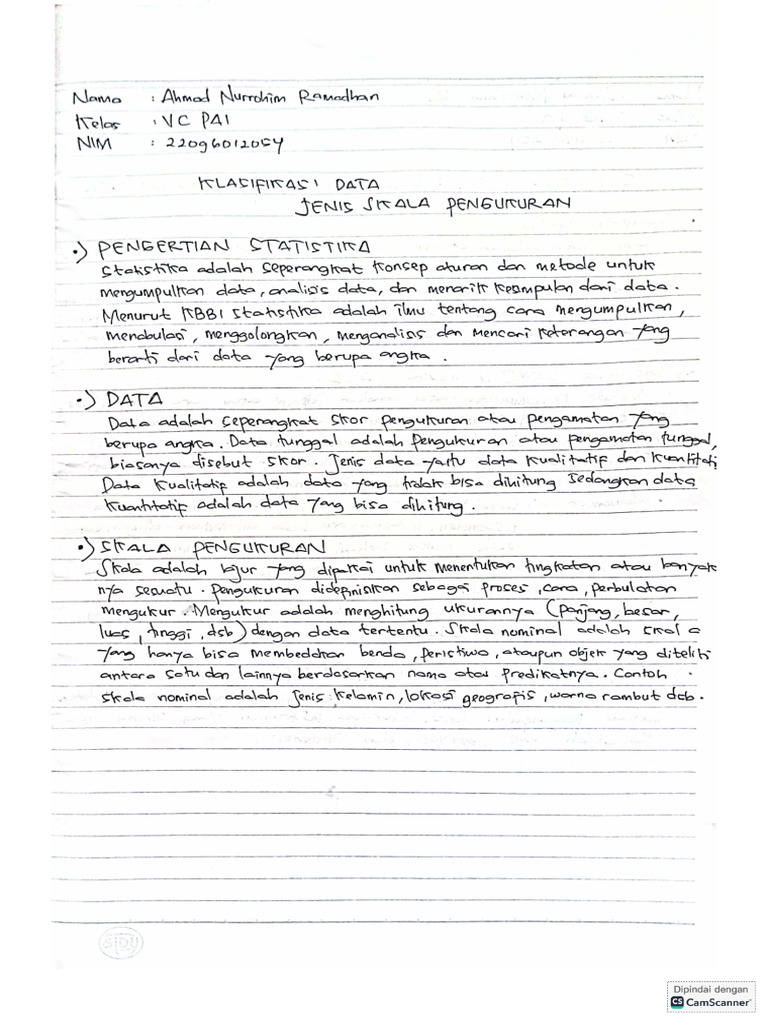 JENIS SKALA PENGUKURAN DATAA | PDF