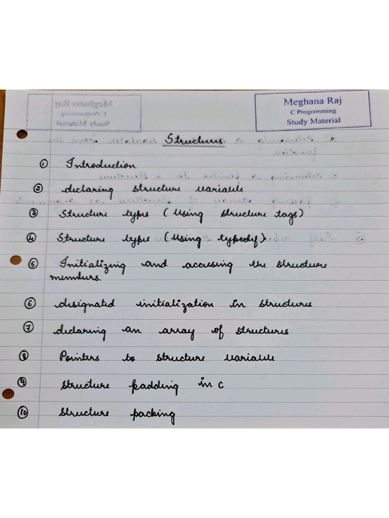 Structures And Unions Pdf