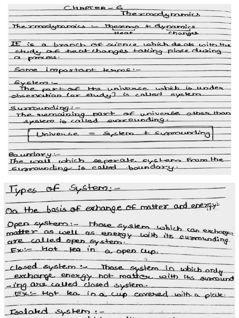 UNIT -6 THERMODYNAMICS_PART 1 | PDF