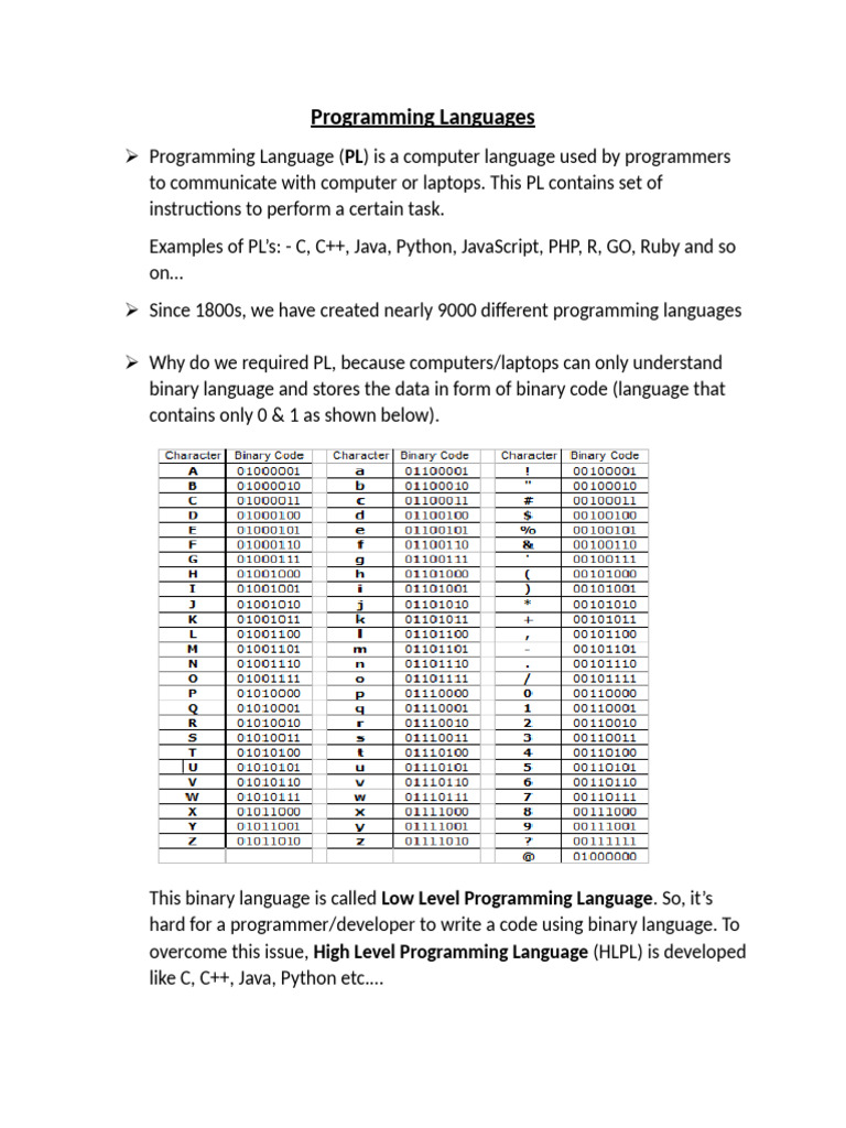 Programming Languages | PDF Programming Languages | PDF