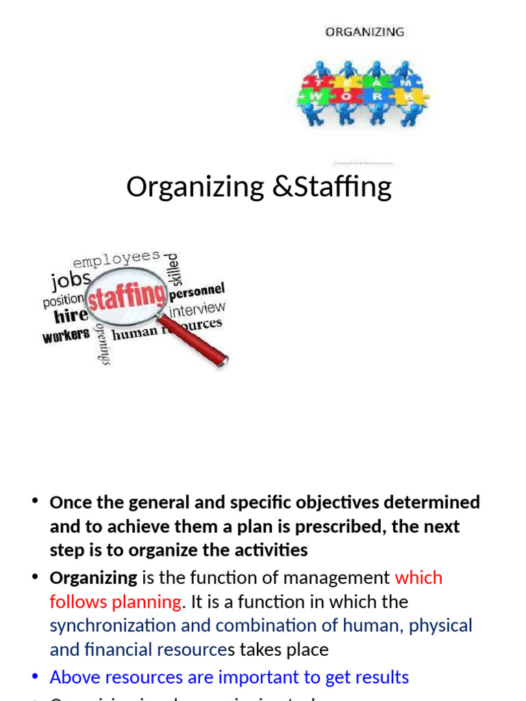 Organizing and Staffing Structures Explained | PDF | Recruitment ...