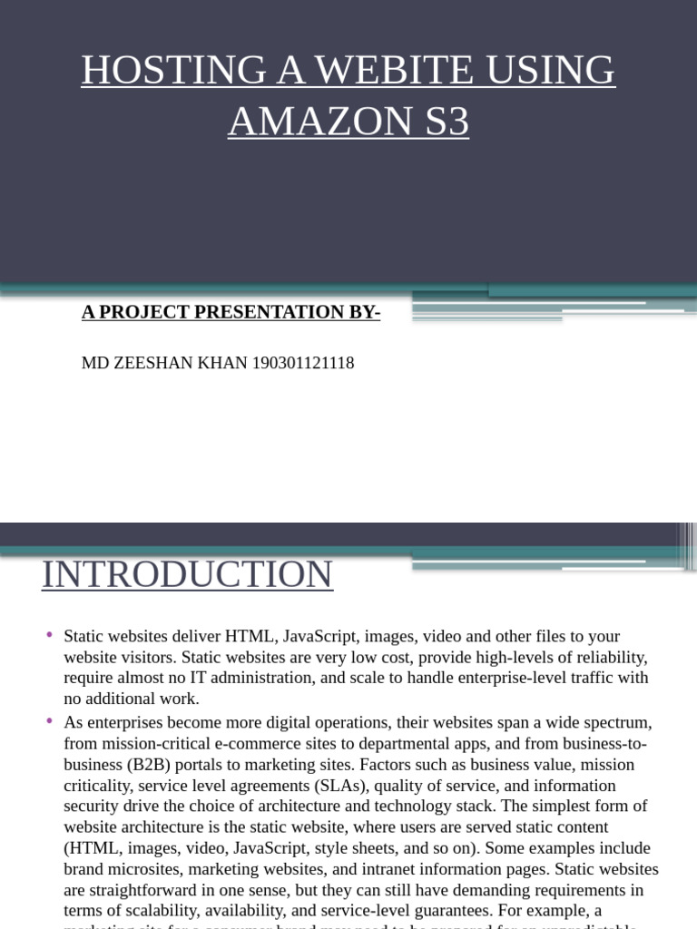 Aws Domain Project | PDF | Html | World Wide Web