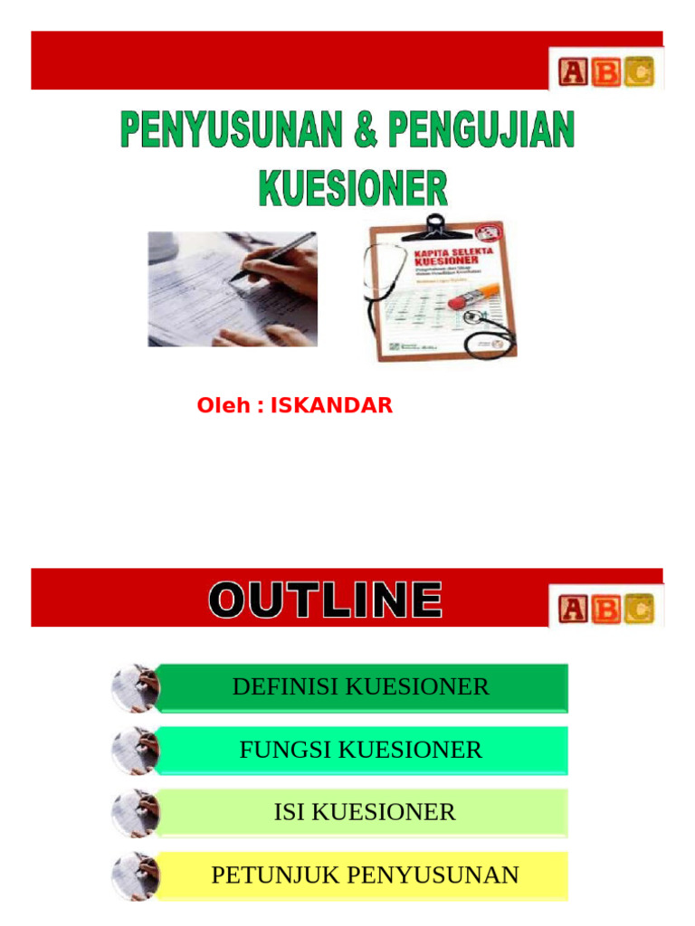 Penyusunan & Pengujian Instrument | PDF
