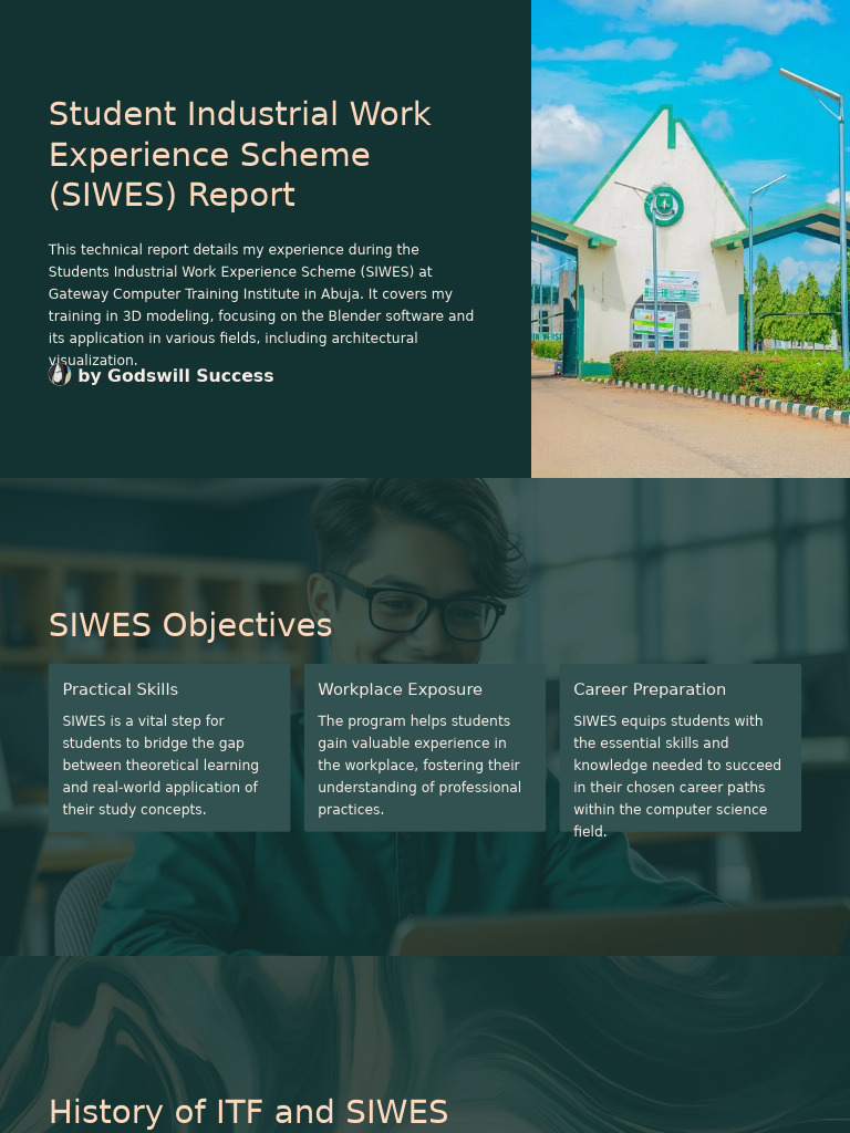 SIWES Report: 3D Modeling Experience | PDF | 3 D Modeling | Blender ...