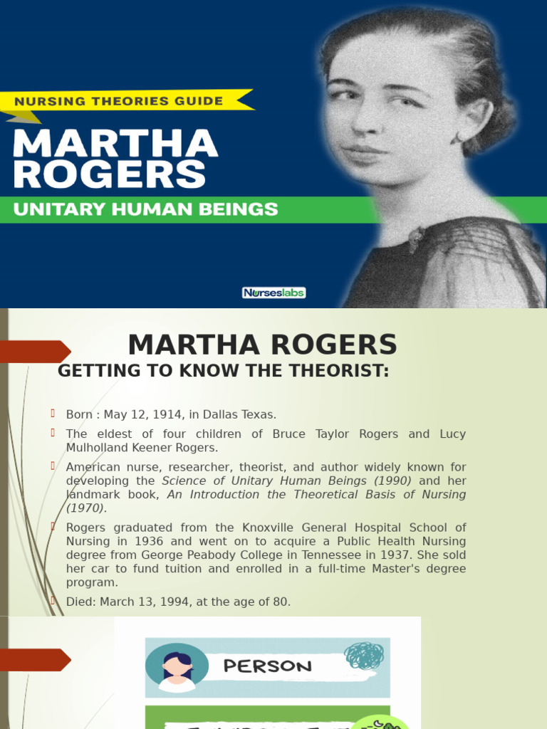 MARTHA-ROGERS | PDF | Nursing | Psychology