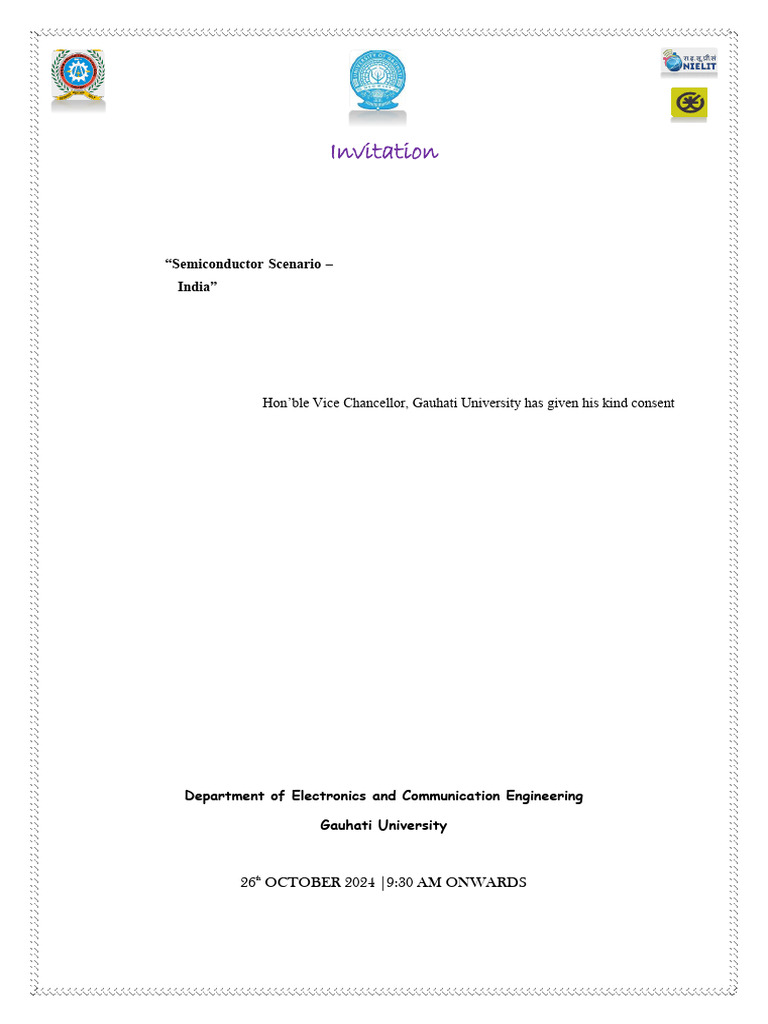 Semiconductor Symposium Invitation 2024 | PDF | Semiconductors | Leadership
