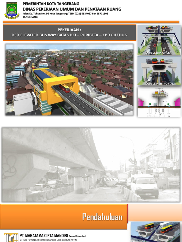 Rencana Elevated Busway Ciledug | PDF