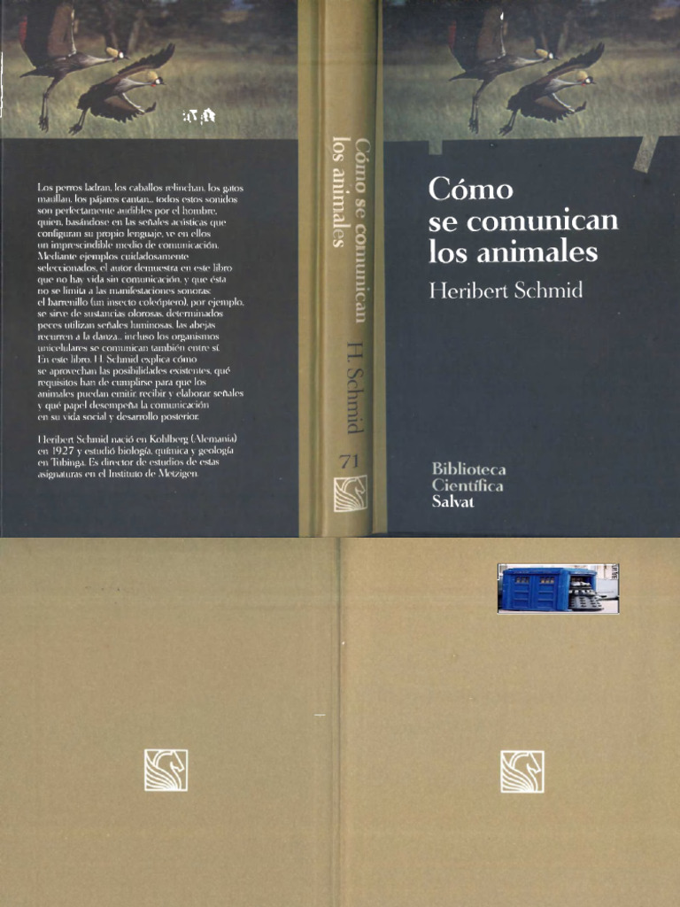 Como Se Comunican Los Animales H Schmid Biblioteca Cientifica Salvat ...