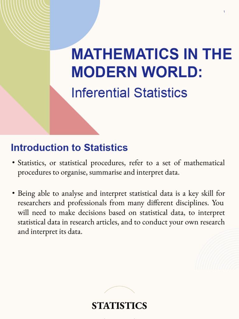 GEC 3 Inferential Statistics t Test.pptx | PDF | Student's T Test ...