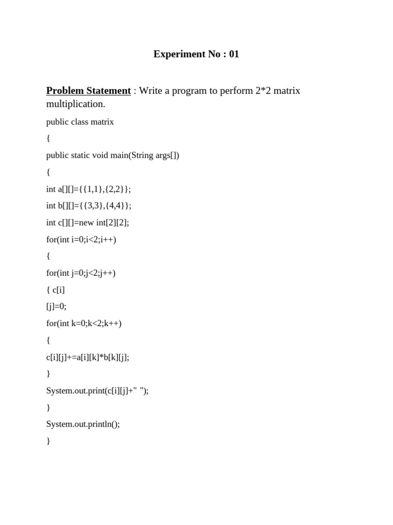 experiment_no_1 | PDF