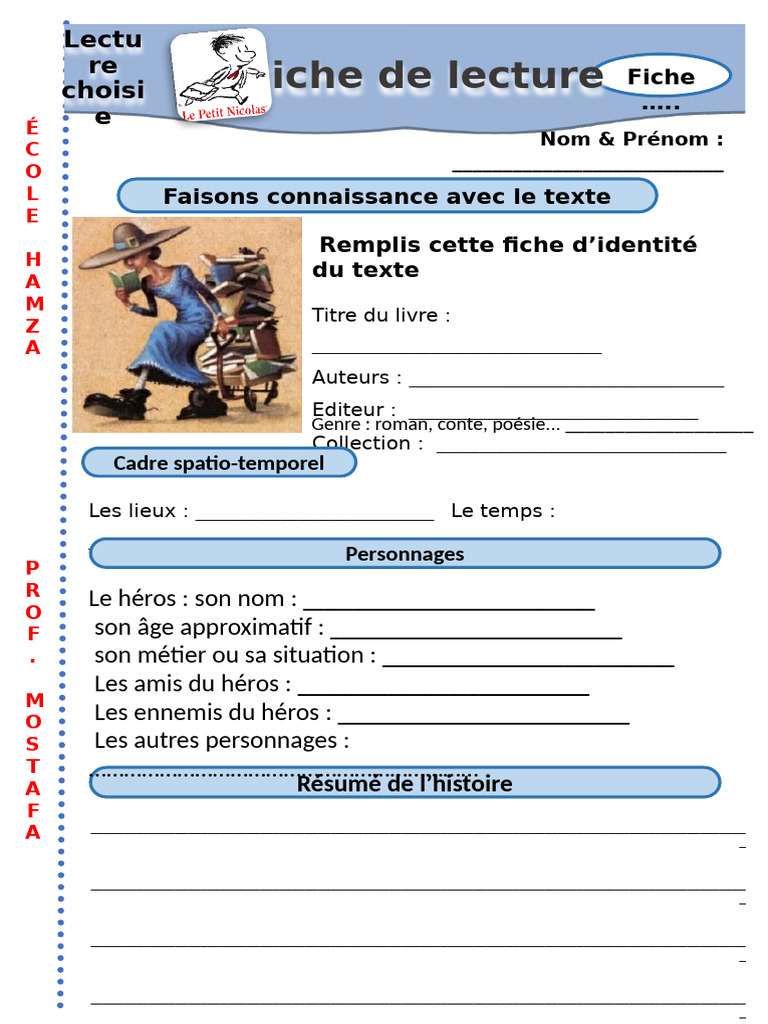 Fiche de Lecture | PDF | Romans