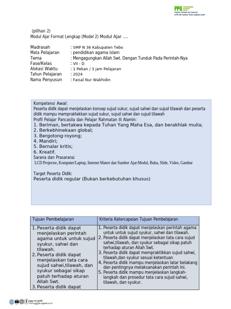 lk5 penyusunan modul ajar pbl versi 2 | PDF