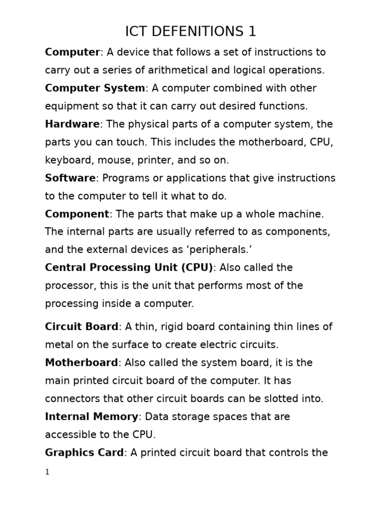 ict 9 1 | PDF | Graphical User Interfaces | Computer Data Storage