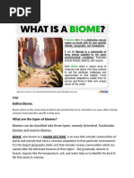 Biomes and Their Characteristics | PDF | Savanna | South Africa