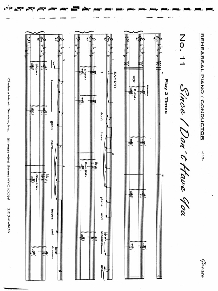 Dokumen.tips Grease 1994 Full Score | PDF