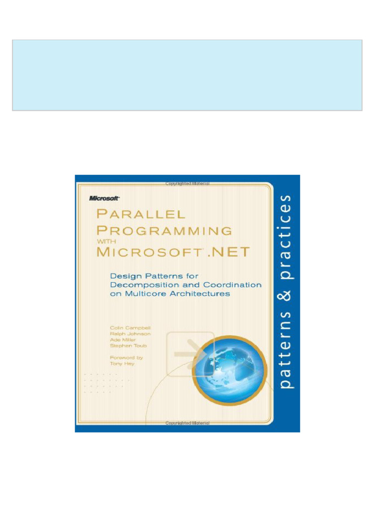 Download Parallel Programming with Microsoft NET Design Patterns for ... Download Parallel Programming with Microsoft NET Design Patterns for ...