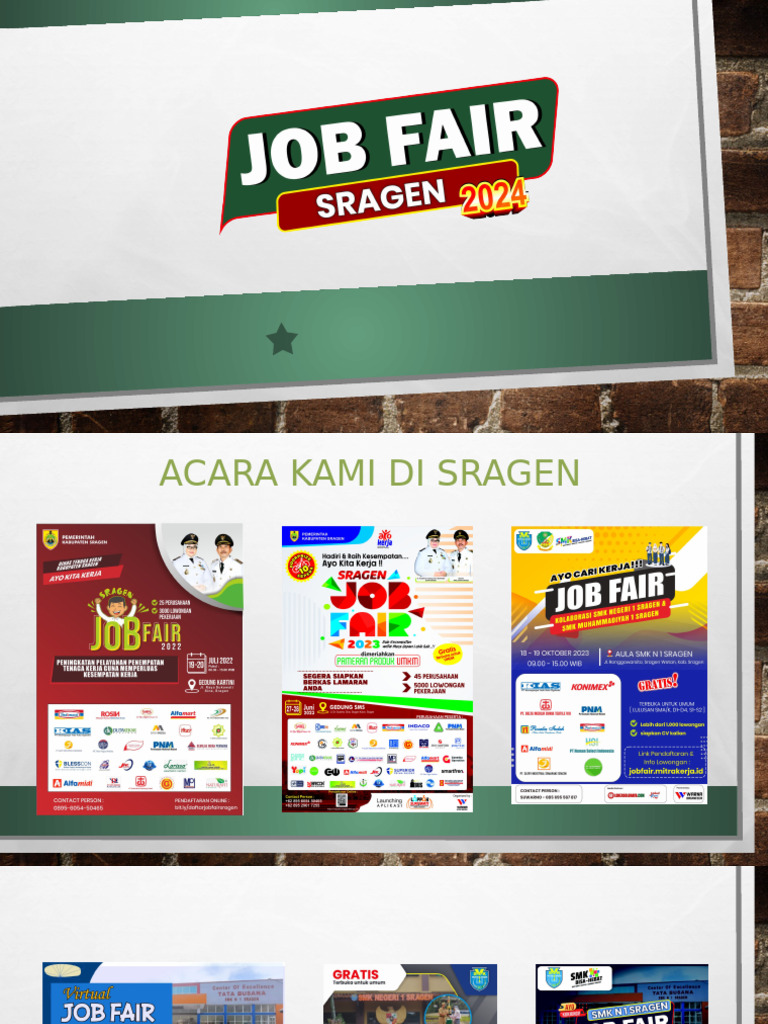 Pemaparan EO Job Fair | PDF