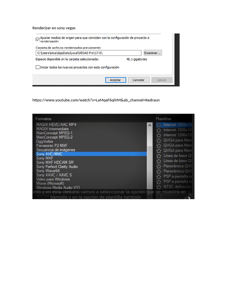 Renderizar en sony vegas | PDF