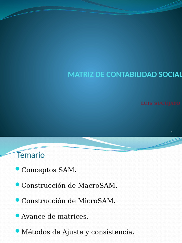 MATRIZ DE CONTABILIDAD SOCIAL I | PDF | Inversiones | Oferta (economía)