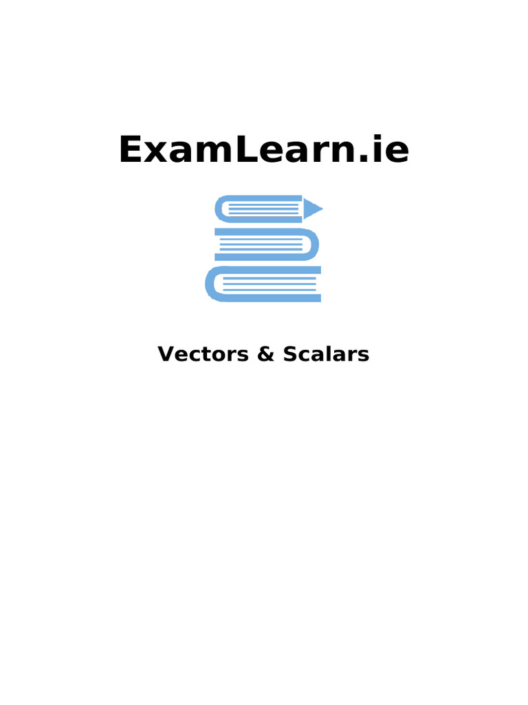 scalors | PDF | Euclidean Vector | Force