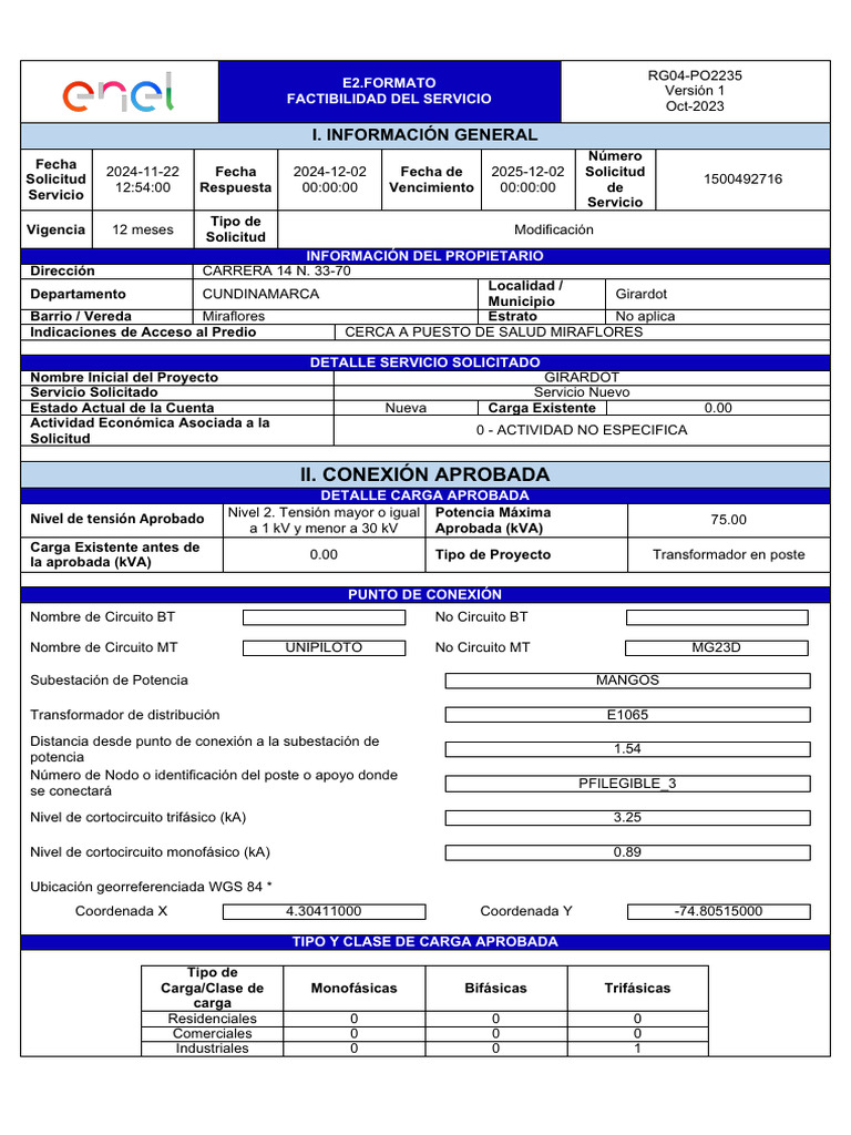 E2 Condiciones de Servicio 1500492716 | PDF | Transformador ...