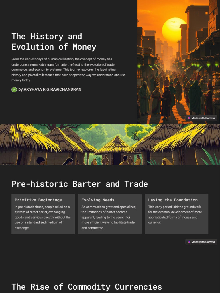 The-History-and-Evolution-of-Money | PDF | Money | Currency