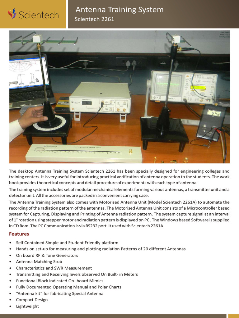 Antenna Training System Overview | PDF | Antenna (Radio) | Radio Technology