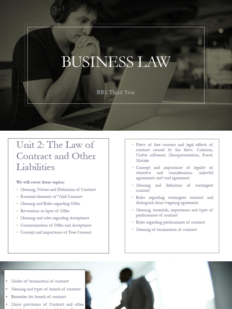 Unit - 2 - Contract | PDF | Offer And Acceptance | Consent