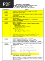 June Exam Invigilation - Timetable - G.E.T 2025 | PDF