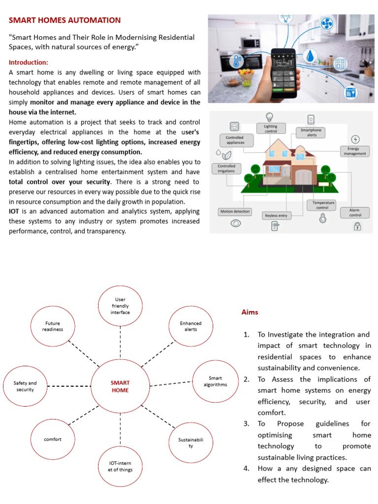 SMART HOME AUTOMATION | PDF | Home Automation | Sustainability