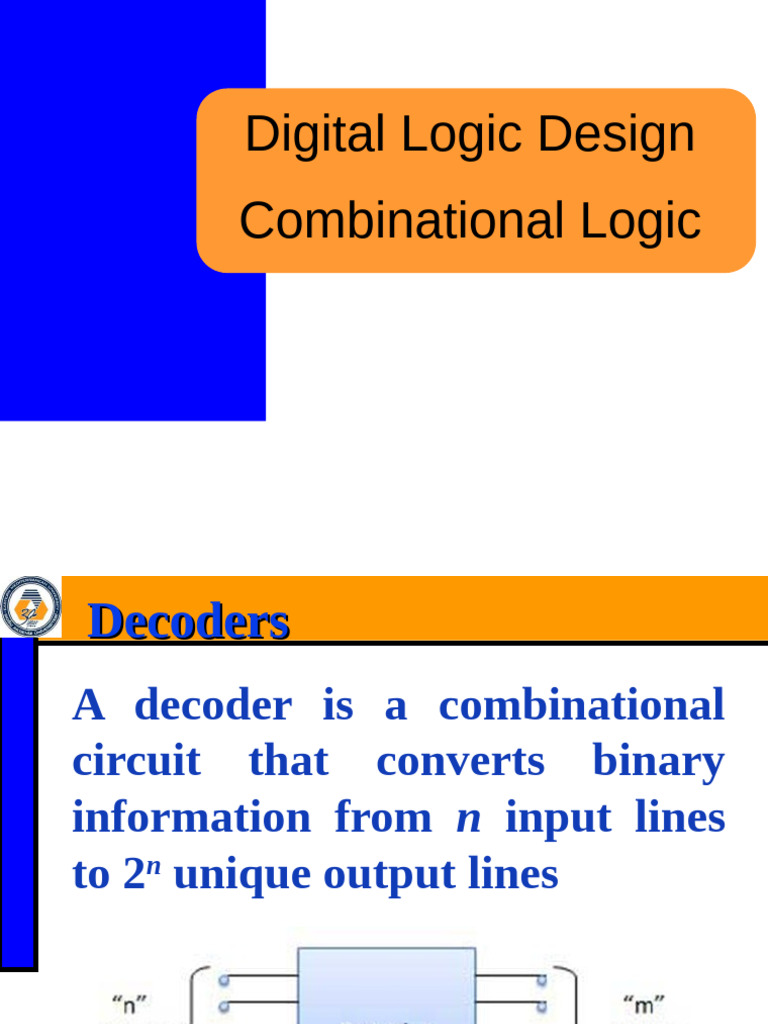 Chapter 4 Combinational Logic Decoderencoder Mux | PDF | Multiplexing | Electronics
