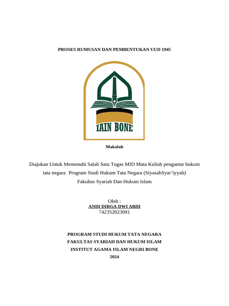 MAKALAH DIRGA "PHTN" Salinan | PDF