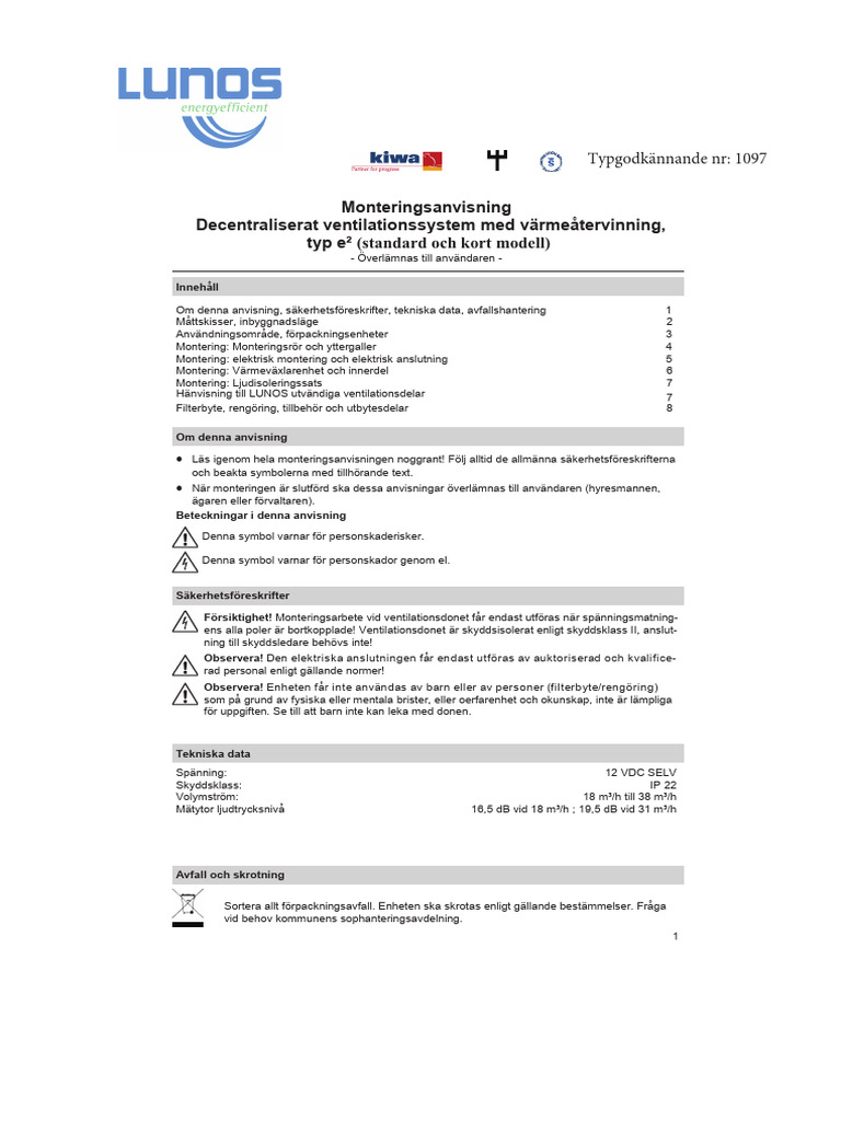 Inst Manual For E2 | PDF