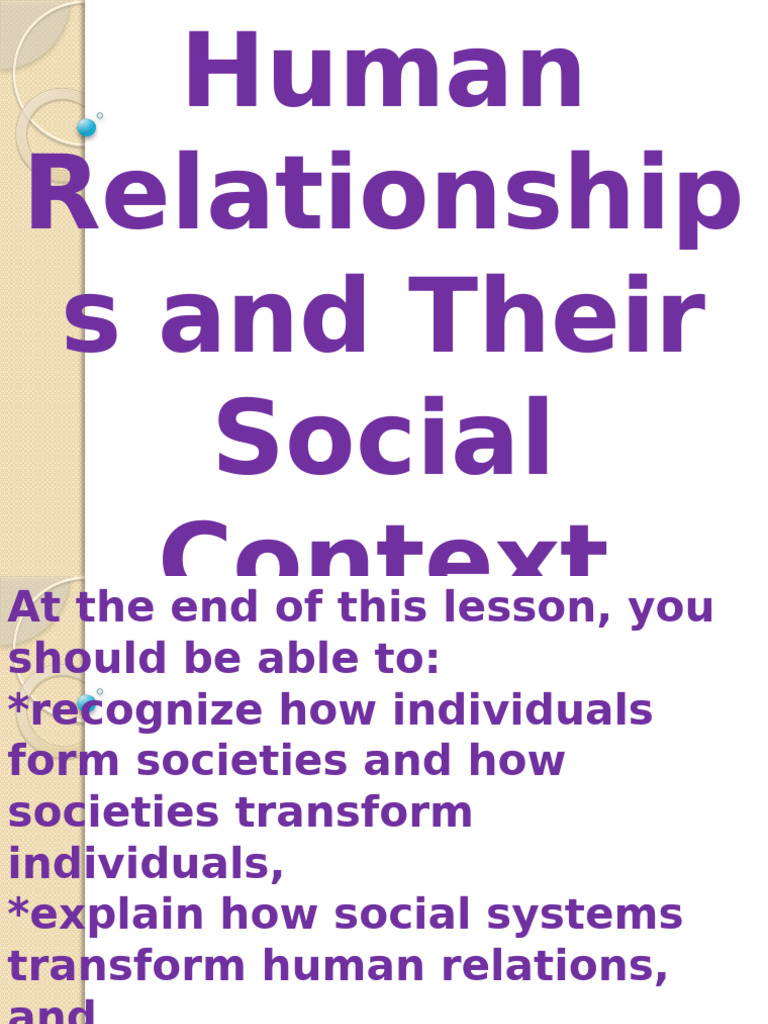 Group 1 THE HUMAN PERSON AND THIER SOCIAL CONTEXT | PDF | Society ...