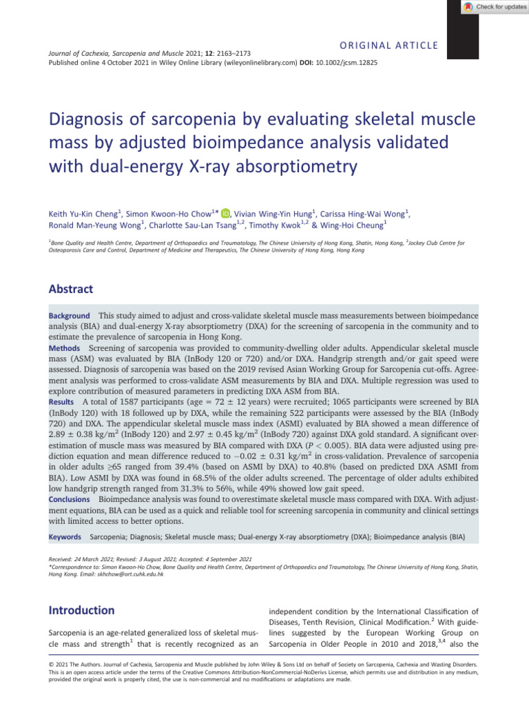 2. Cheng - Diagnosis of sarcopenia by evaluating skeletal muscle mass ...
