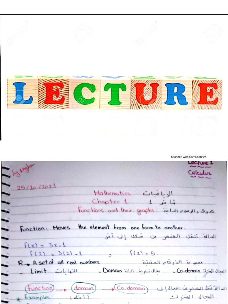 Math Lectures And Sections Pdf